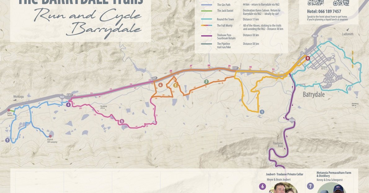 Cyclists - Karoo Art Hotel, Barrydale