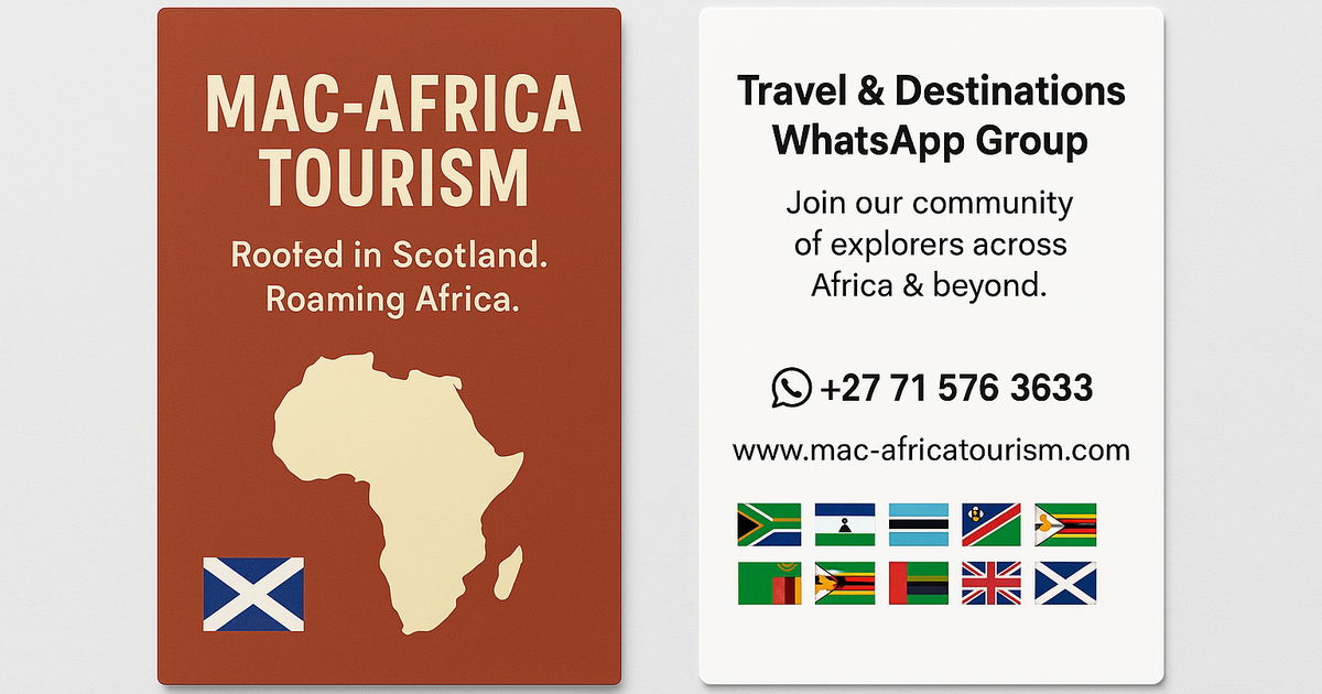 Mac-Africa Tourism - New Offerings and Fresh Focus with Mac-Africa ...