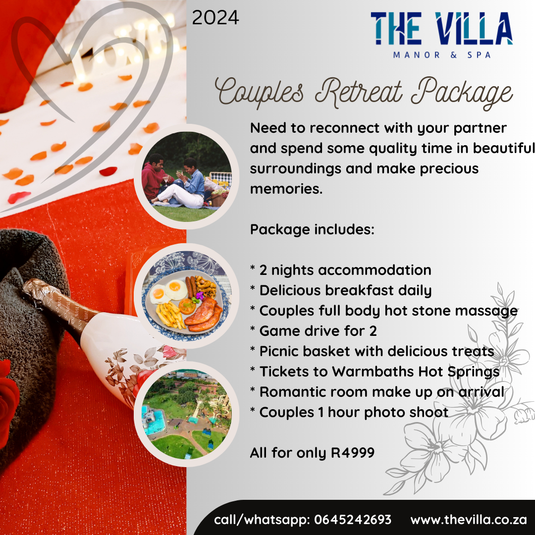 Couples Retreat Package - The Villa Manor & Spa